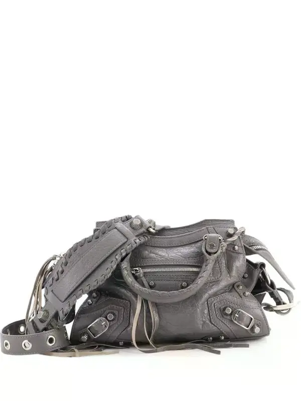 Balenciaga Neo Cagole City Bag Leather Xs Shoulder Bag - Grey