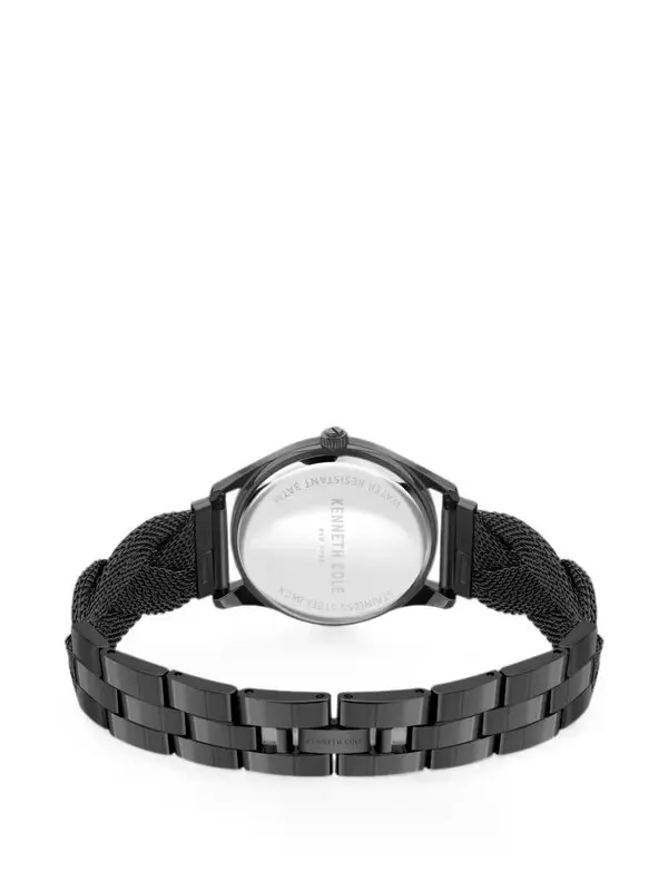 KENNETH COLE Braided-strap 34mm Watch