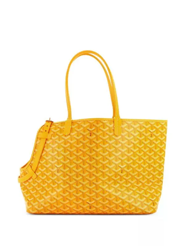 Goyard Chien Gris Pet Carrier Coated Canvas Tote Bag - Yellow