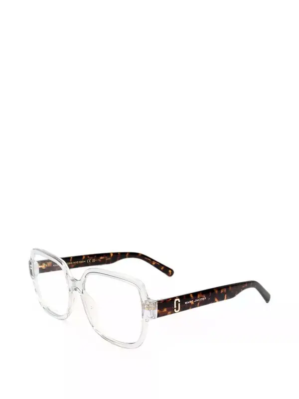 Marc Jacobs Tortoiseshell-effect Square-frame Glasses