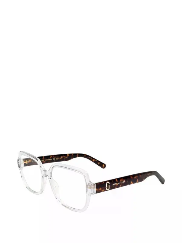 Marc Jacobs Tortoiseshell-effect Square-frame Eyeglasses - Brown