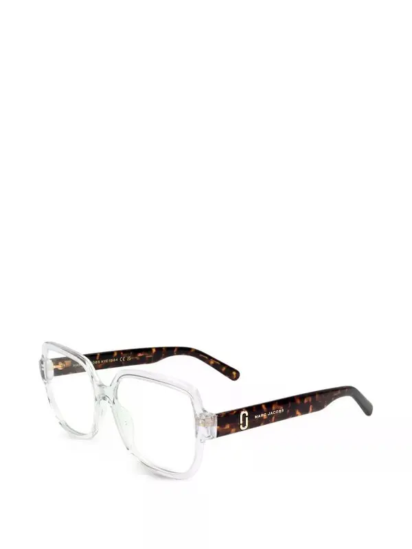 Marc Jacobs Tortoiseshell-effect Square-frame Eyeglasses - Brown