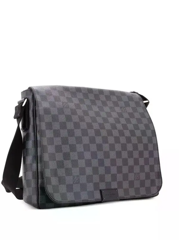 LOUIS VUITTON District Messenger Bag Damier Graphite Pm Crossbody Bag - Black
