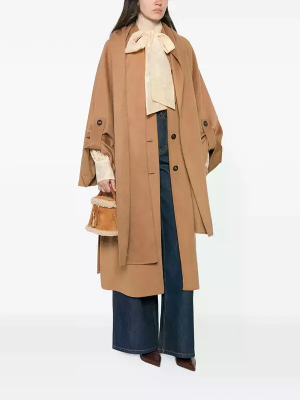 Zimmermann Belted Coat With Scarf Detail