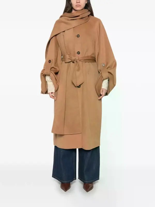 Zimmermann Belted Coat With Scarf Detail