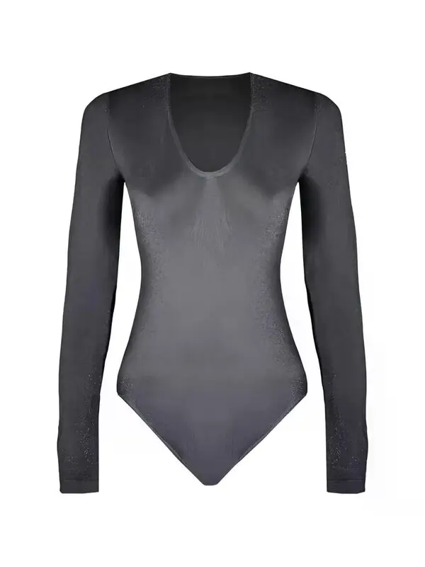 Wolford Long-sleeve Shimmer Effect Bodysuit