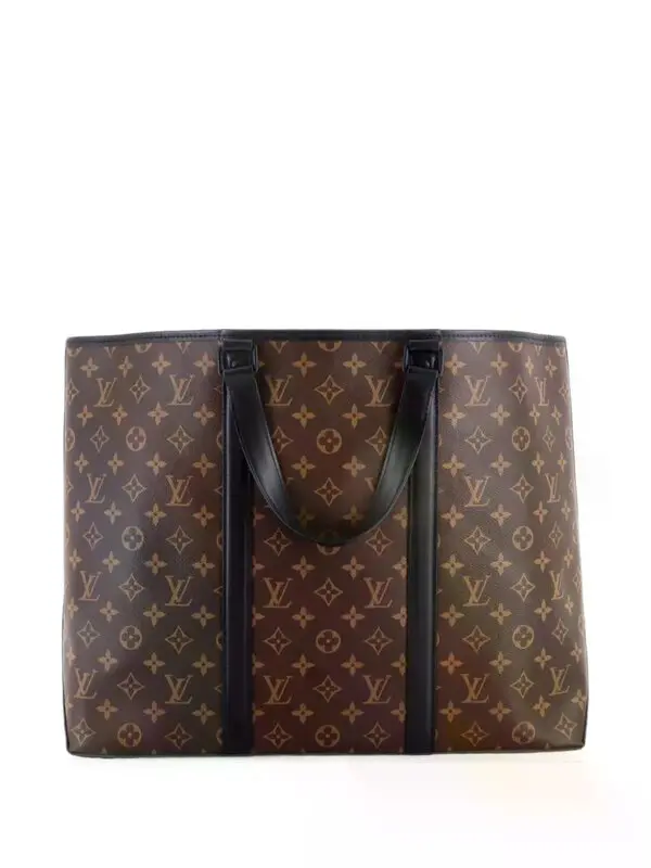 LOUIS VUITTON Weekend Macassar Monogram Canvas Gm Tote Bag