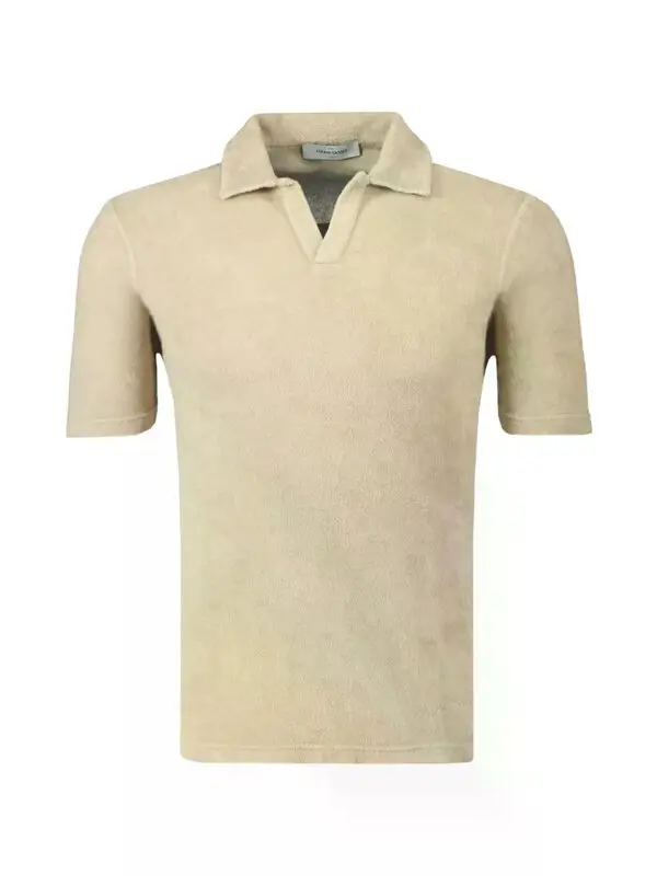 GRAN SASSO Terry-cloth Polo-collar T-shirt