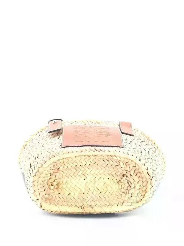 Loewe Basket Raffia Small Tote Bag - Brown