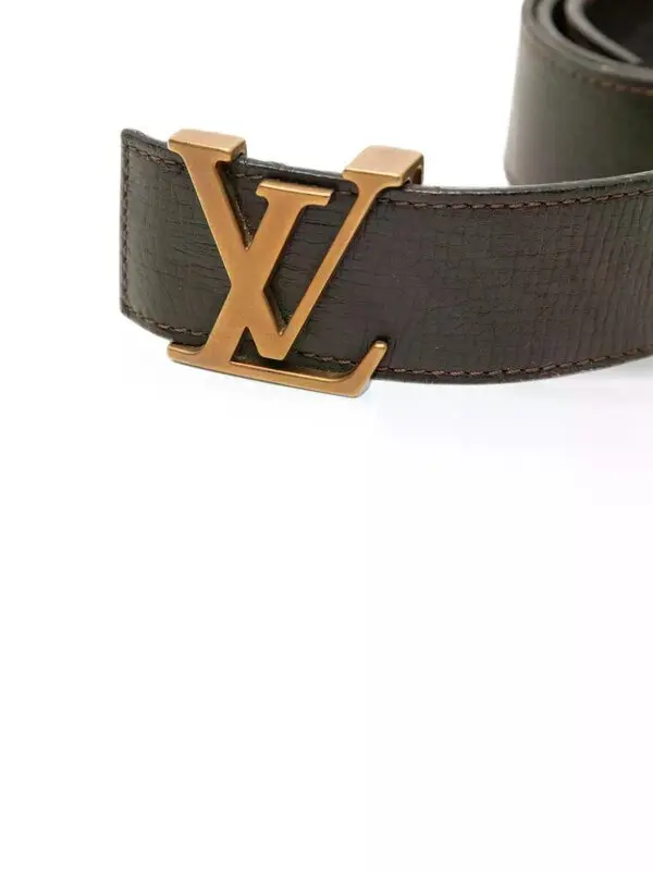 LOUIS VUITTON 2009 Calfskin Initiales Reversible Belt