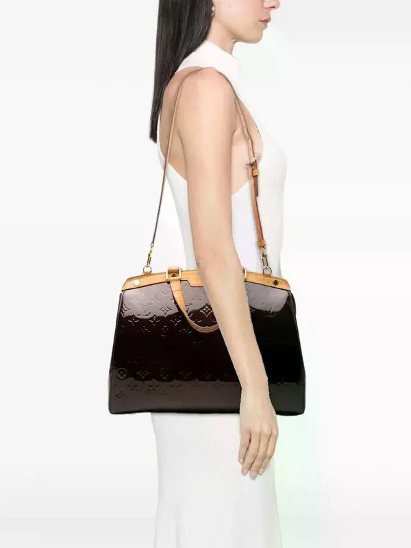 LOUIS VUITTON Monogram Vernis Brea Gm Satchel - Purple