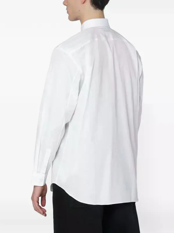 Comme Des Garçons Heart-patch Long-sleeve Shirt