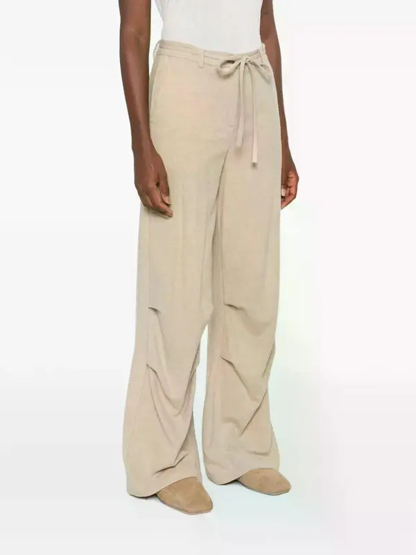 LE SULLY STUDIO Pleated Drawstring-fastening Trousers