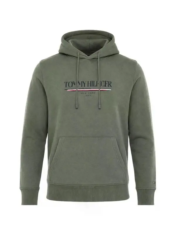 Tommy Hilfiger Logo-embroidered Drawstring Hoodie