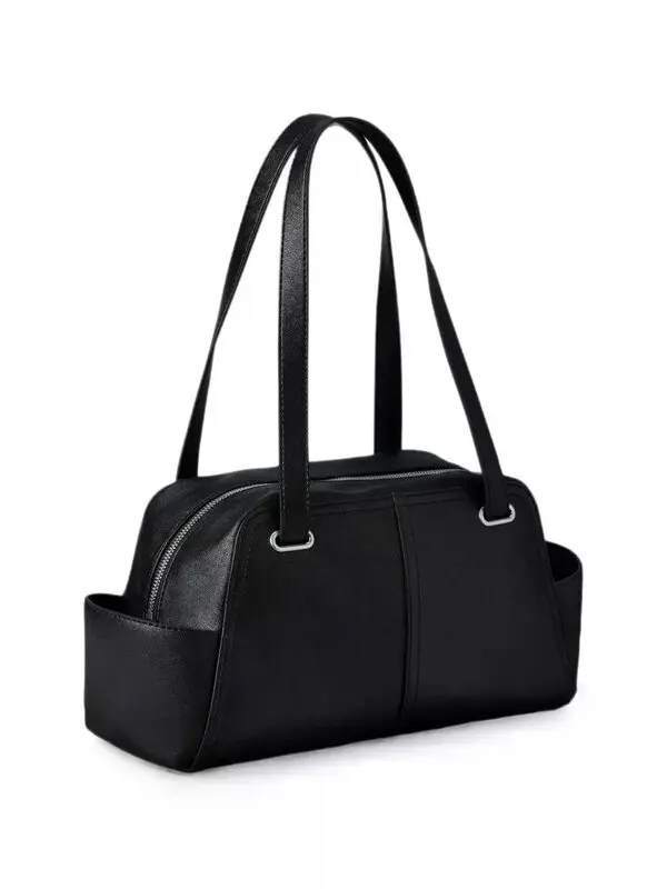 Calvin Klein Logo-embossed Panelled Shoulder Bag - Black