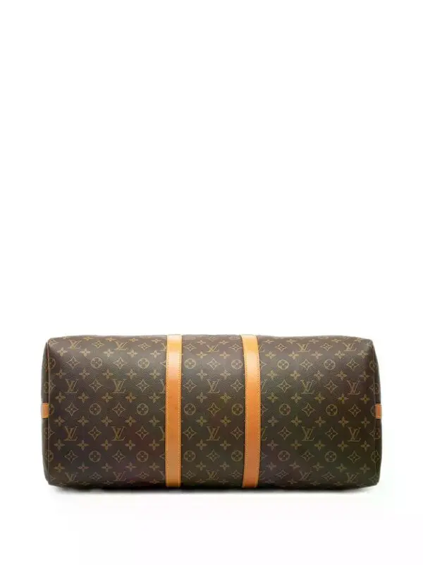 LOUIS VUITTON Monogram Keepall Bandouliere 55 Travel Bag