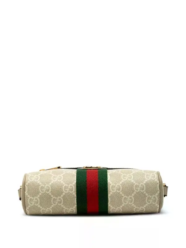 Gucci Ophidia Crossbody Bag In Gg Supreme Canvas - Brown