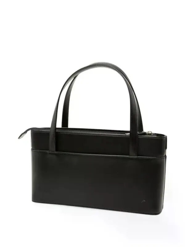 Burberry House Check Trimmed Leather Handbag