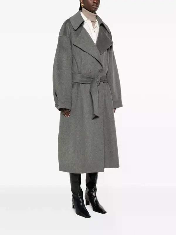 THE FRANKIE SHOP Double-breasted Belted Coat