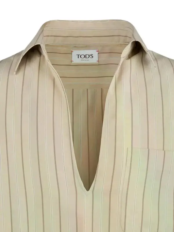 TOD'S Shirt In Striped Silk