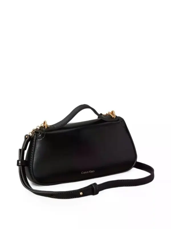Calvin Klein Logo-plaque Top-handle Shoulder Bag - Black