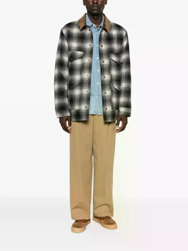 Filson Check-pattern Corduroy-collar Jacket