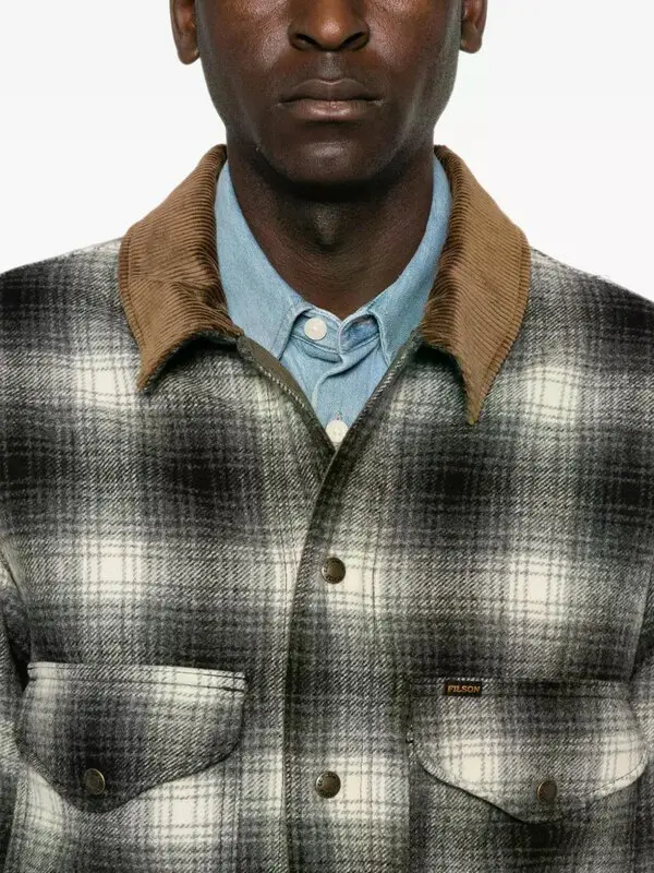 Filson Check-pattern Corduroy-collar Jacket