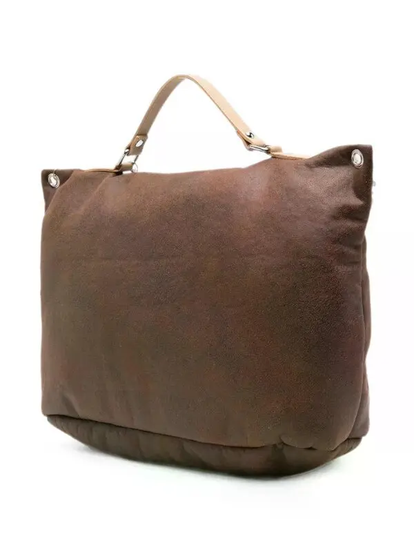 LA MILANESA Shearling-trimmed Tote Bag