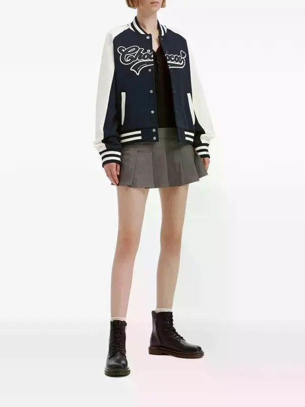 CHOCOOLATE Colour-block Embroidered Sweatshirt