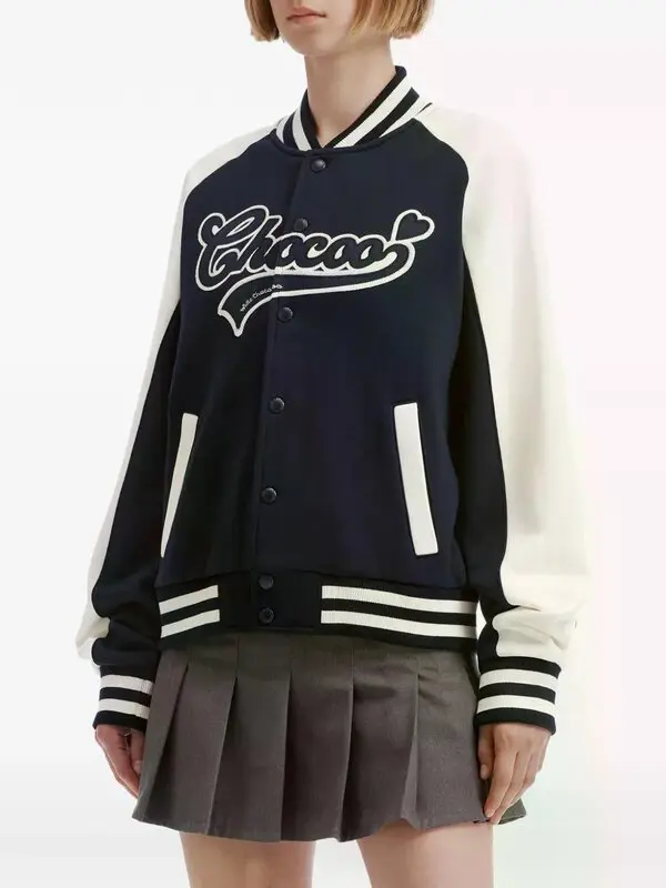 CHOCOOLATE Colour-block Embroidered Sweatshirt