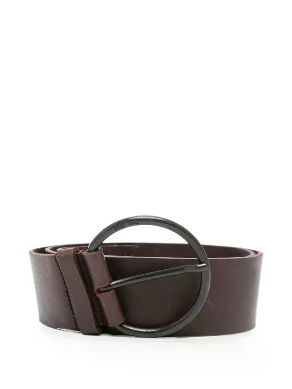 Miu Miu 2000s Circular-buckle Belt - Brown