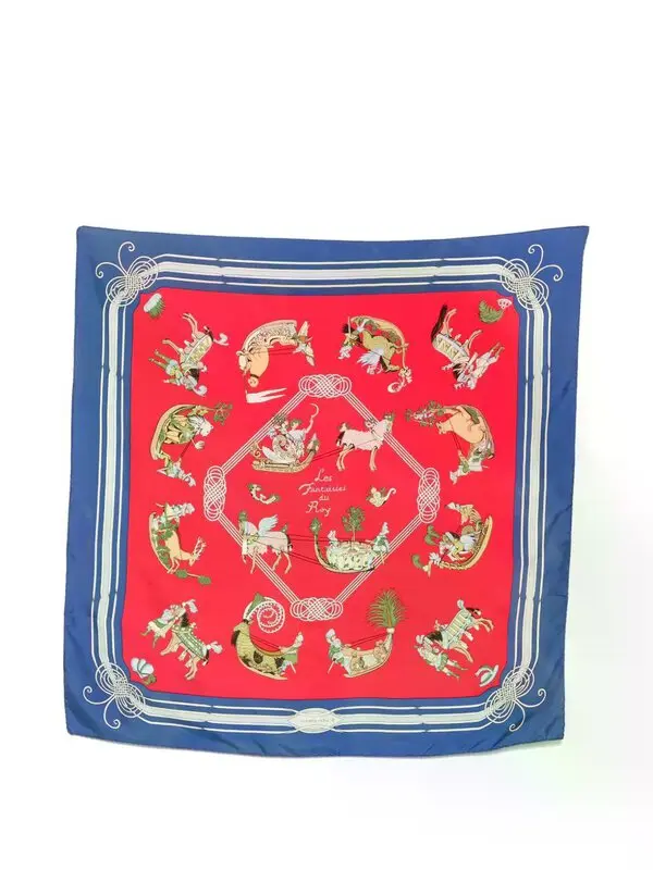 Hermès 1990s Les Fantaisies Du Roy Scarf