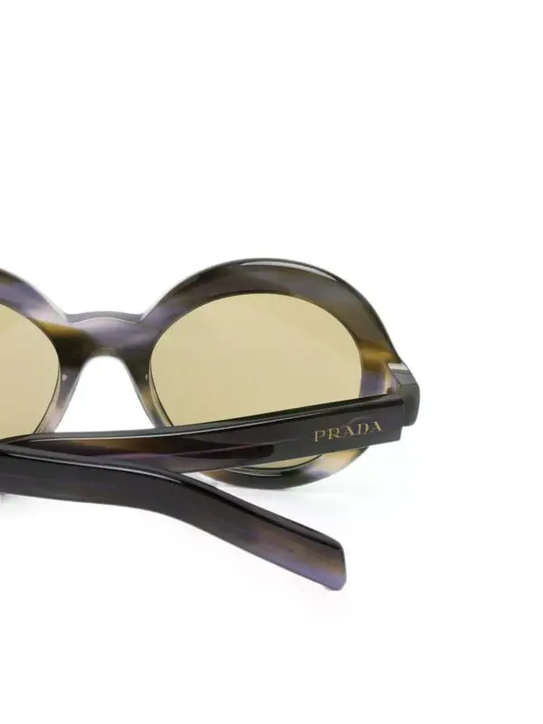 Prada Round Frame Sunglasses - Brown