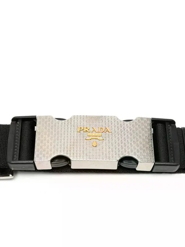 Prada 1990s Logo-plaque Belt