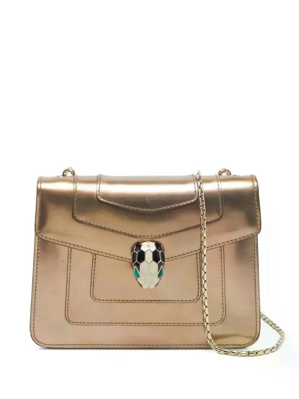 BVLGARI Small Serpenti Forever Patent-leather Shoulder Bag