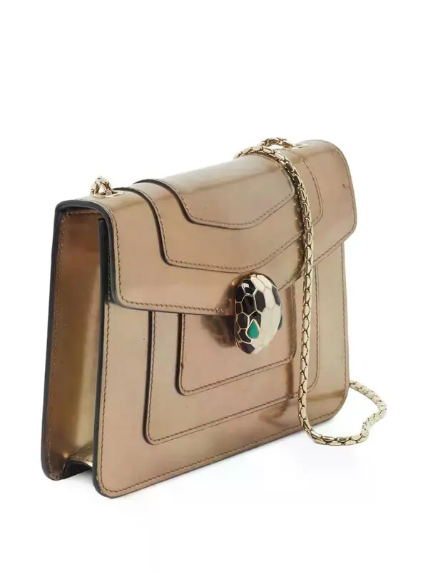 BVLGARI Small Serpenti Forever Patent-leather Shoulder Bag