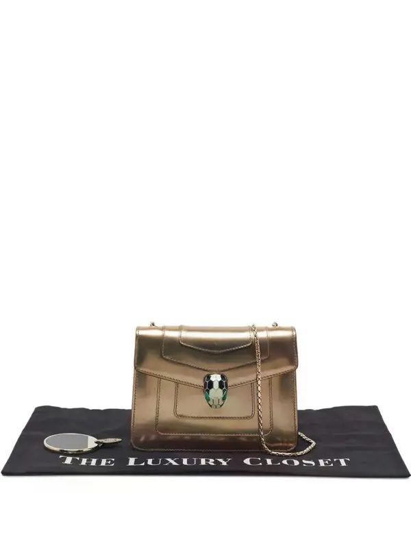 BVLGARI Small Serpenti Forever Patent-leather Shoulder Bag