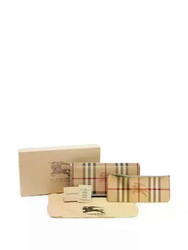 Burberry Winsley Haymarket Foldover-top Wallet