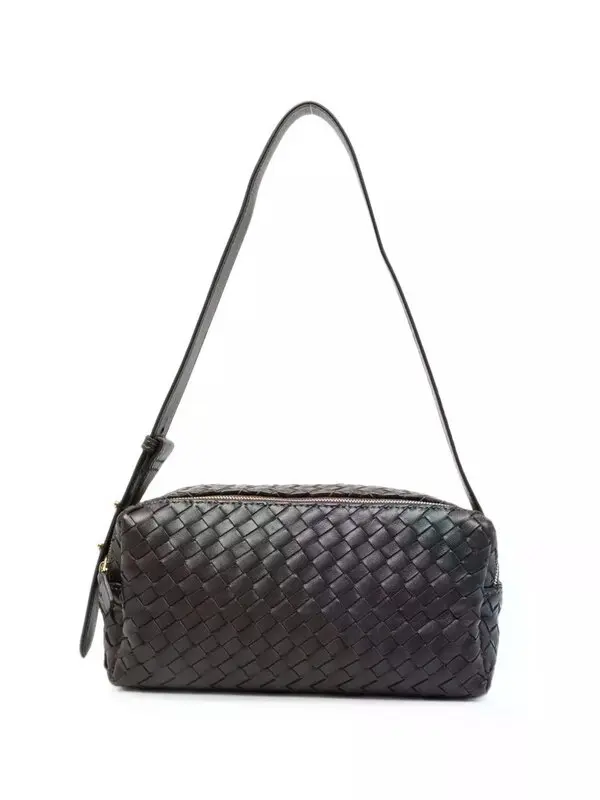 ELLEME Trousse Woven Leather Cross Body Bag - Brown