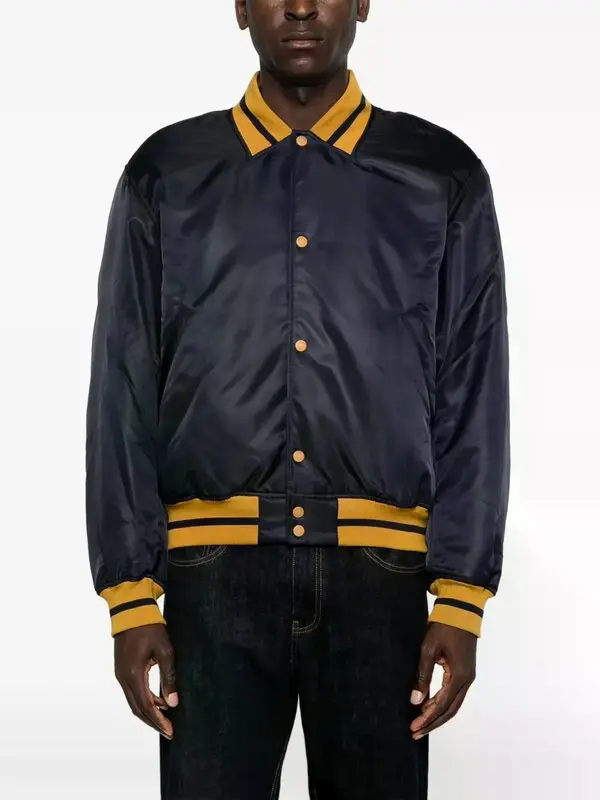 Rhude Striped Trim Bomber Jacket