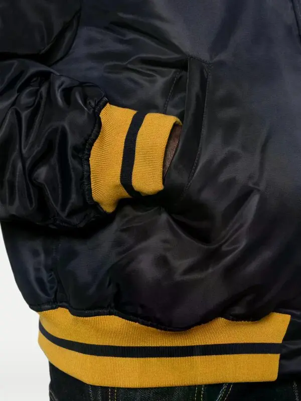 Rhude Striped Trim Bomber Jacket