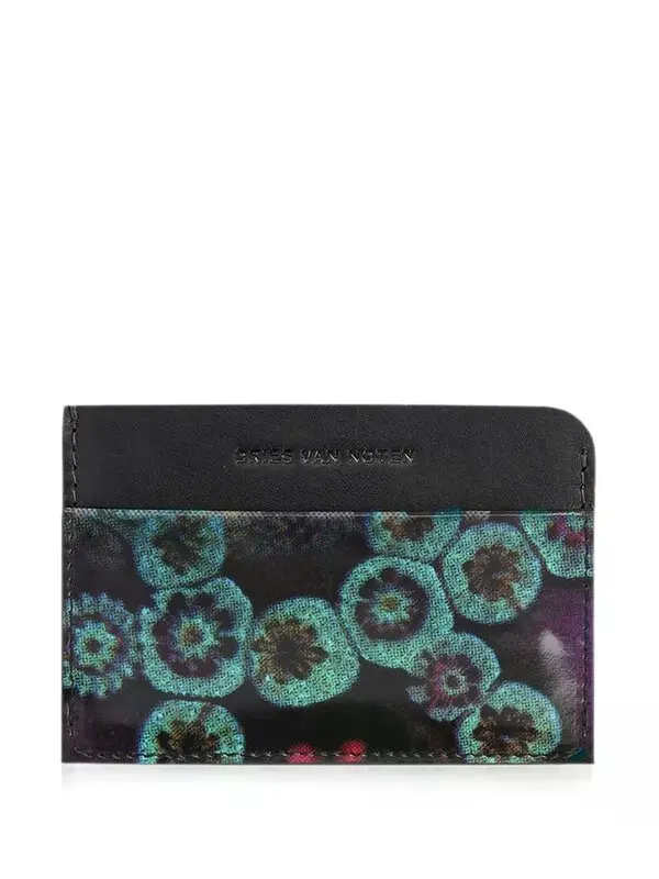 Dries Van Noten Leather Cardholder - Black