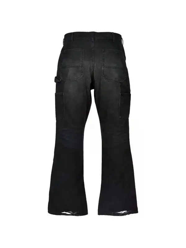 FILTH Distressed Panelled Flared Jeans