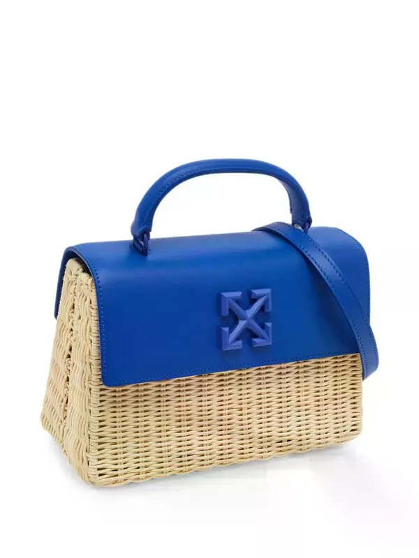 Off-White Jitney 1.4 Straw Handbag