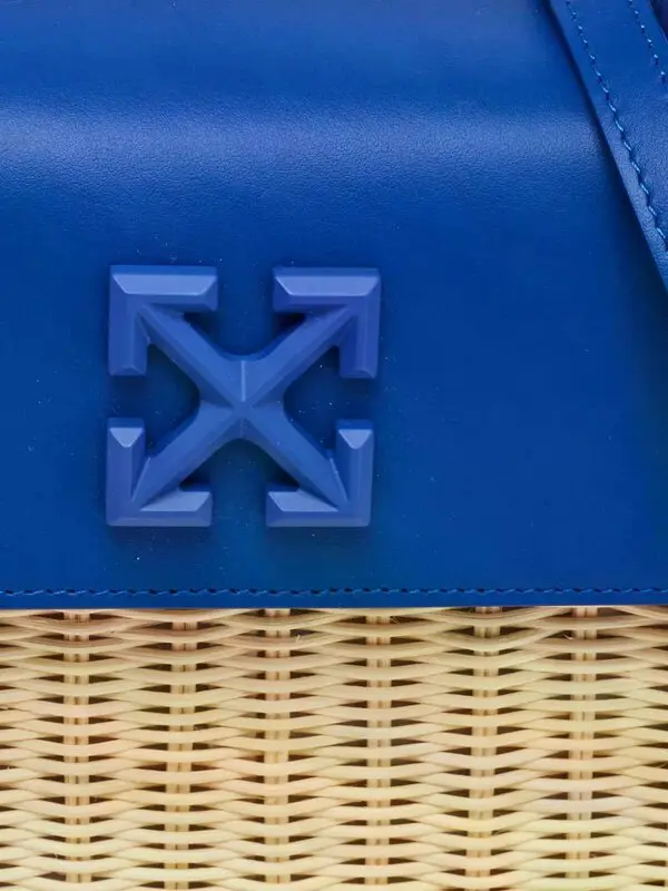 Off-White Jitney 1.4 Straw Handbag