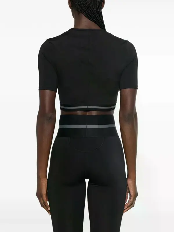 Calvin Klein Logo-tape Cropped T-shirt