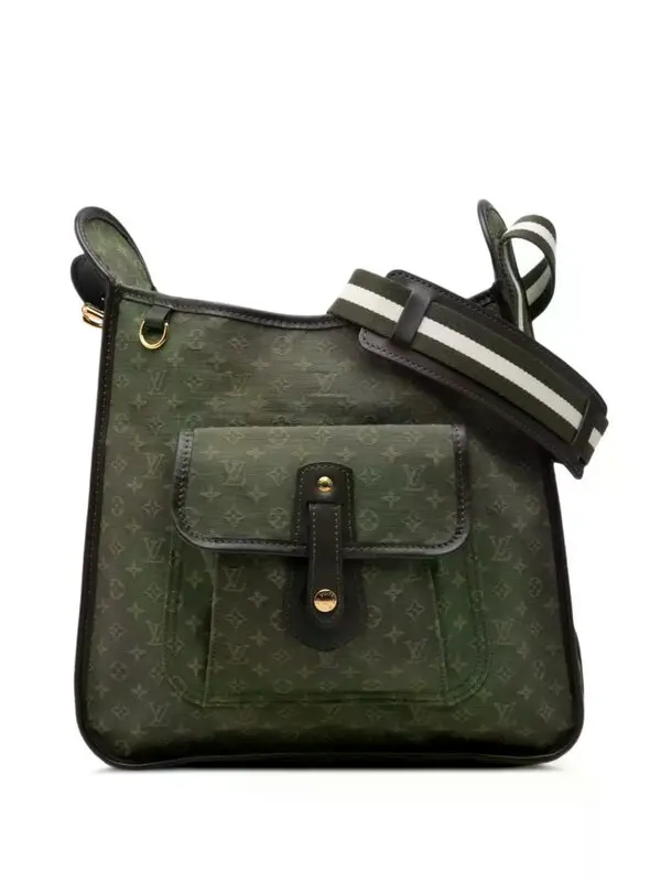 LOUIS VUITTON Monogram Mini Lin Besace Mary Kate Crossbody Bag - Green