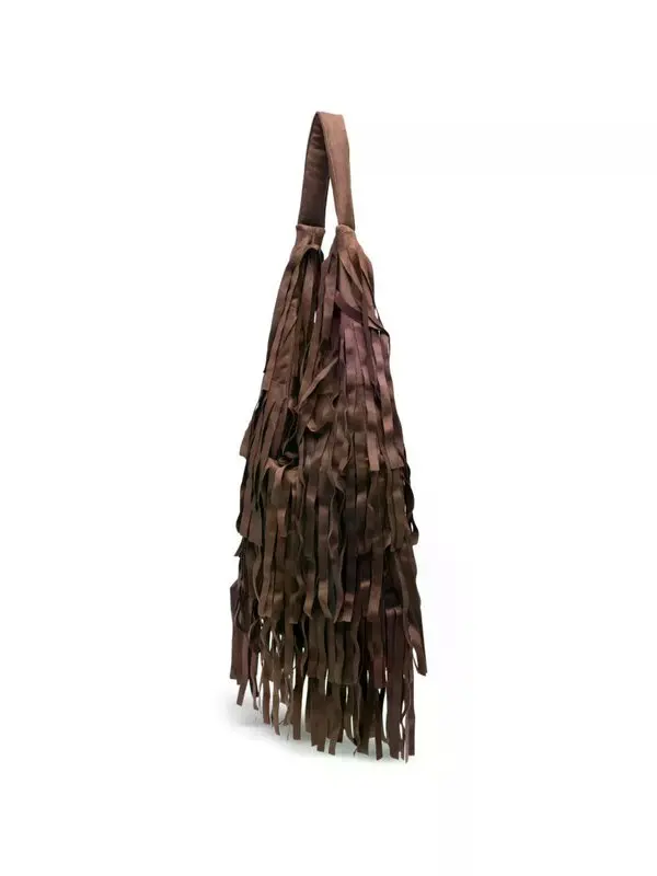 LA MILANESA Large Aretha Fringed Shoulder Bag