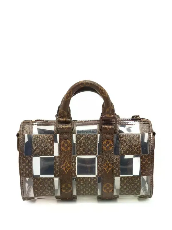 LOUIS VUITTON Monogram Chess Keepall Bandoulière 25 Bag - Brown