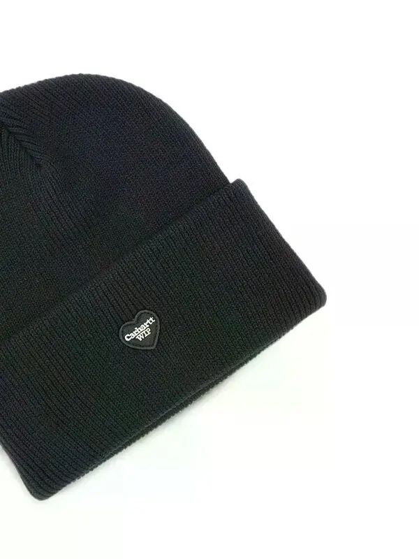 Carhartt Work In Progress Small Heart Beanie - Black